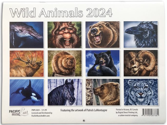 Wild Animals 2024 Calendar Archives - LaMontagne Art