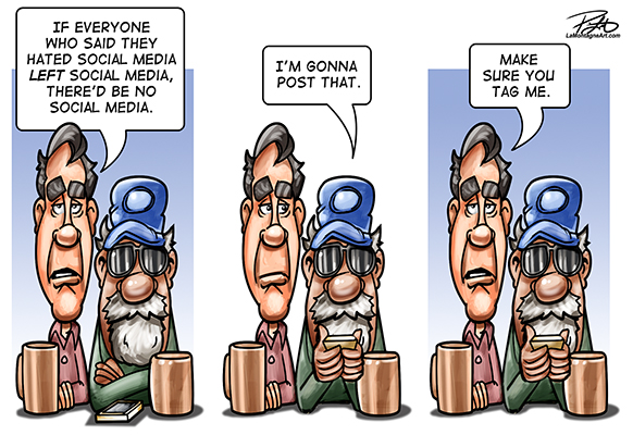 Sad Social : r/editorialcartoons